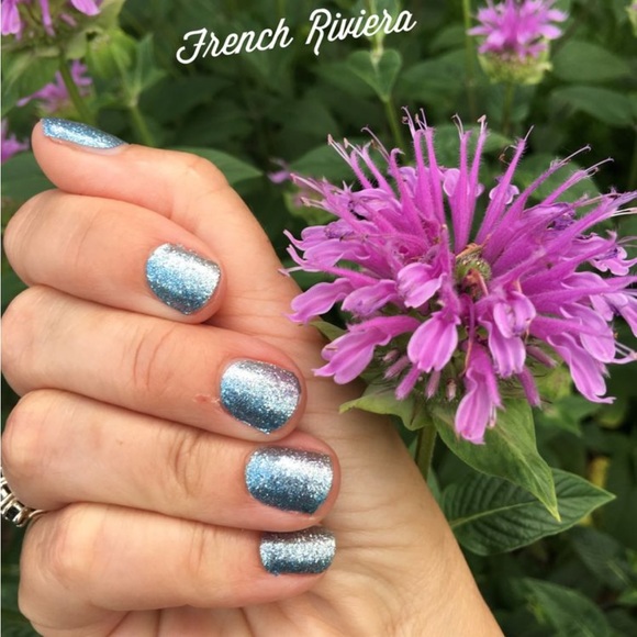 Color Street | Makeup | Retired Color Street French Riviera Blue Silver ...